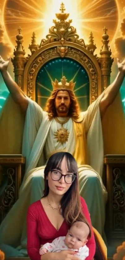 Divine Portrait in Heaven - free download