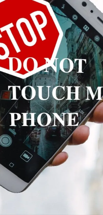 Do Not Touch Phone Wallpaper - free download