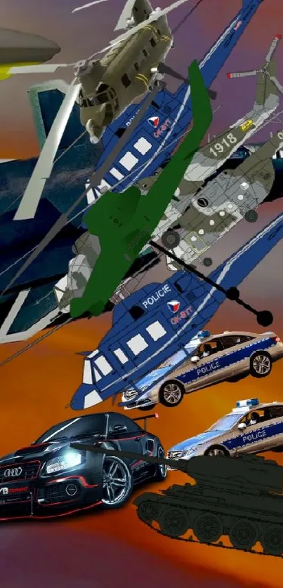 Dramatic Aircraft Battle Scene - free download