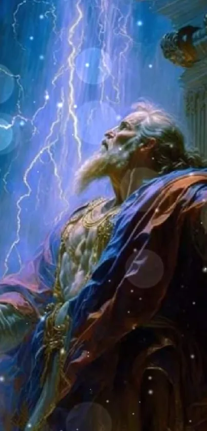 Dramatic Lightning Artwork Wallpaper - free download