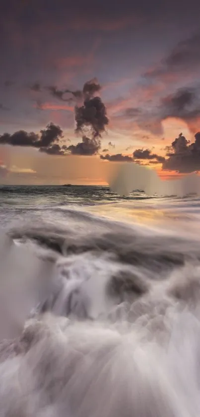 Dramatic Ocean Sunset Wallpaper - free download