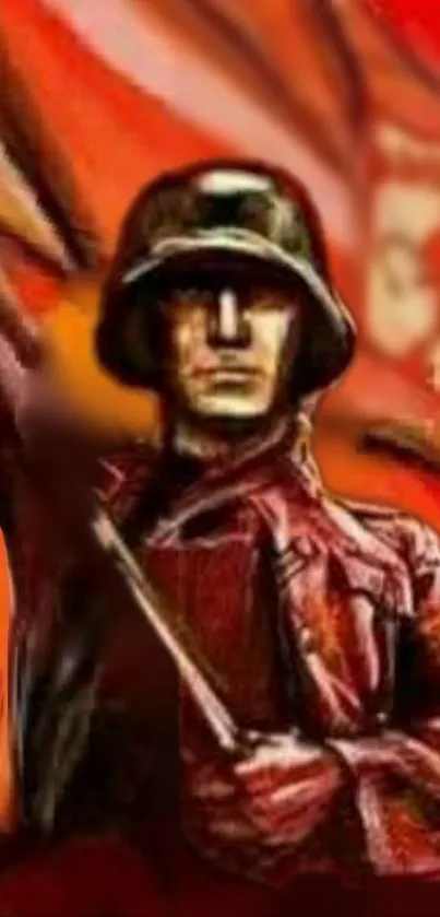 Dramatic Soldier Art Wallpaper - free download