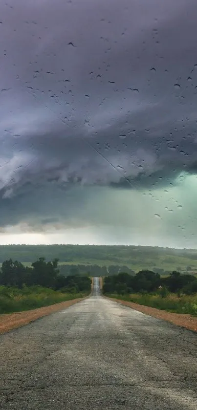 Dramatic Stormy Road Wallpaper - free download