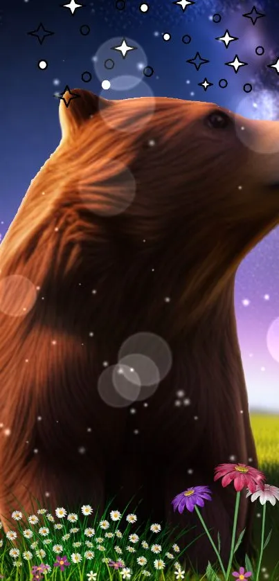 Dreamy Bear Nightscape - free download