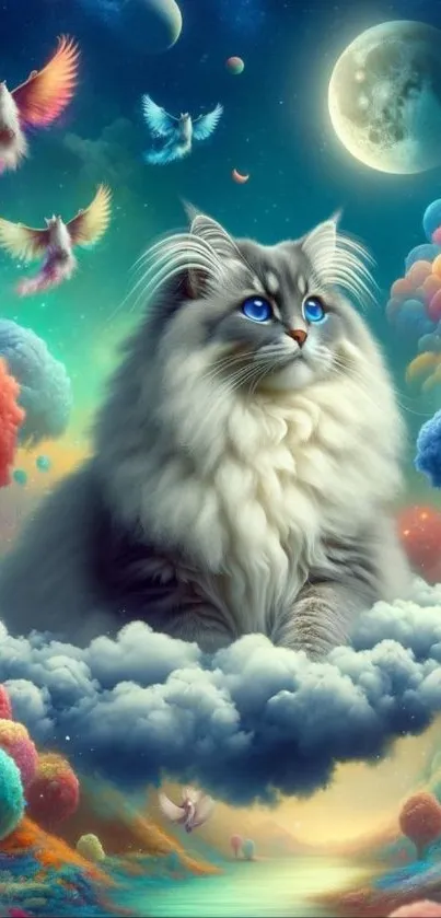 Dreamy Cat Surreal Landscape - free download