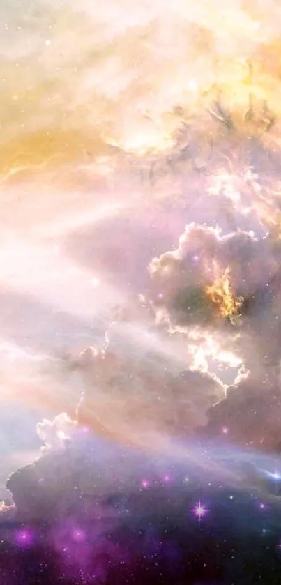 Dreamy Cosmic Sky Wallpaper - free download