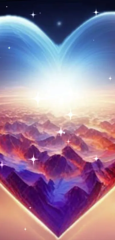 Dreamy Heart Landscape Wallpaper - free download