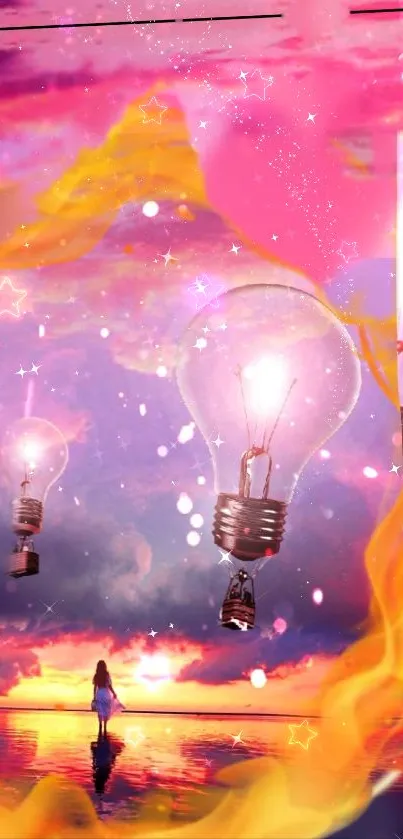 Dreamy Light Bulb Fantasy Art - free download
