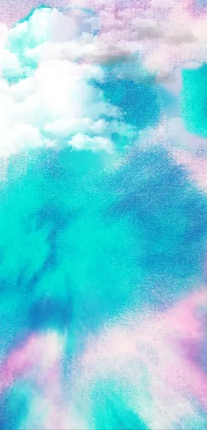 Dreamy Sky Watercolor Art - free download