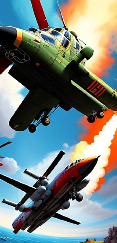 Dynamic Aircraft Sky Wallpaper - free download