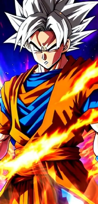 Dynamic Anime Fighter Wallpaper - free download
