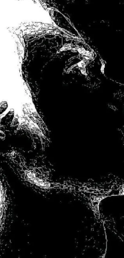 Dynamic Black and White Portrait - free download