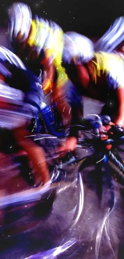 Dynamic Cyclist Motion Wallpaper - free download