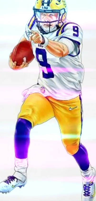 Dynamic Football Action Art - free download