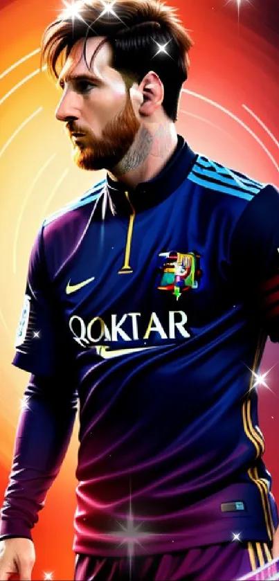 Dynamic Football Art Wallpaper - free download