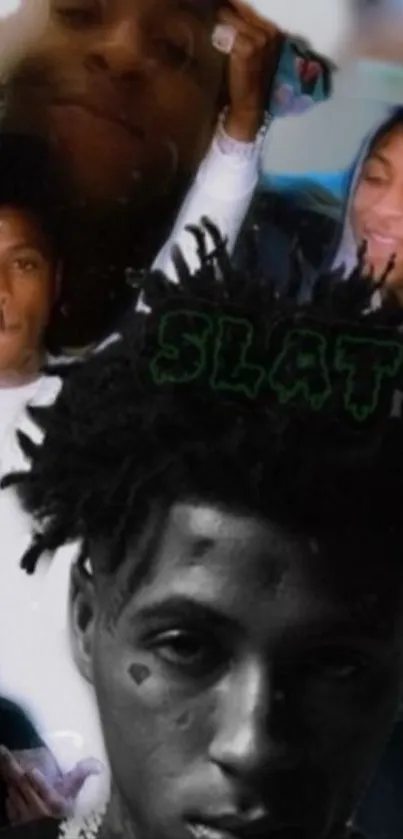 Dynamic Hip-Hop Collage Design - free download