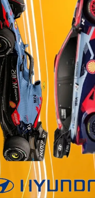 Dynamic Hyundai Racing Wallpaper - free download