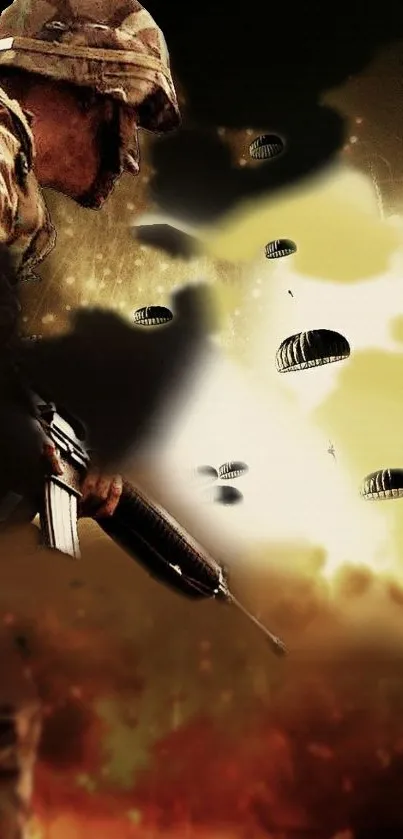 Dynamic Military Wallpaper Art - free download