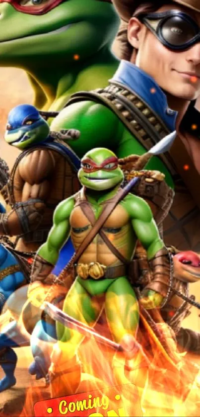 Dynamic Ninja Turtle Adventure - free download