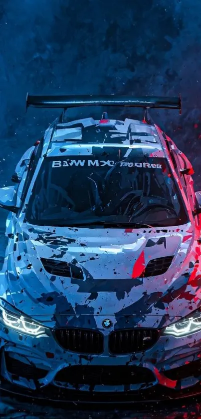 Dynamic Race Car Wallpaper - free download