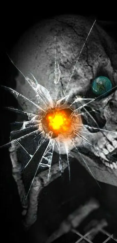 Dynamic Skull Explosion Art - free download