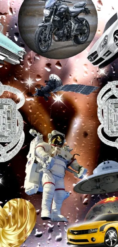 Dynamic Space Adventure Collage - free download