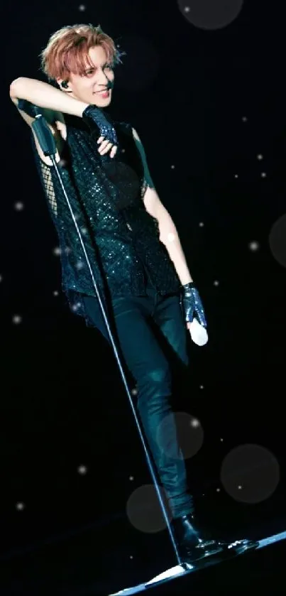 Dynamic Stage Performer Wallpaper - free download