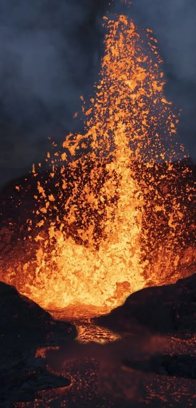 Dynamic Volcanic Eruption Wallpaper - free download