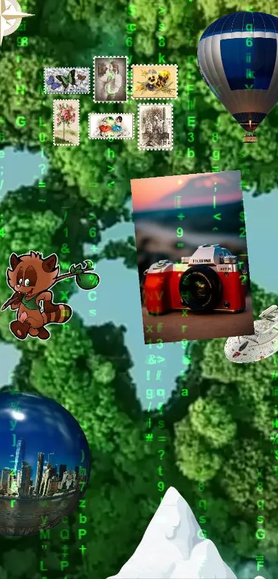 Eclectic Adventure Phone Wallpaper - free download