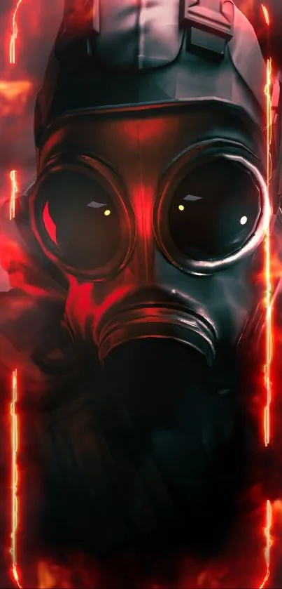 Eerie Gas Mask Phone Wallpaper - free download