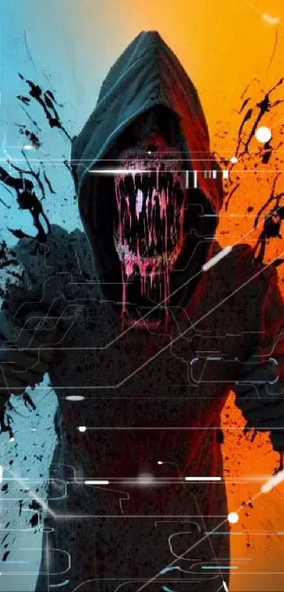 Eerie Hooded Figure Wallpaper - free download