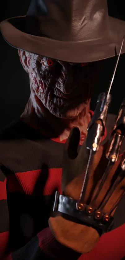 Eerie Masked Figure Wallpaper - free download