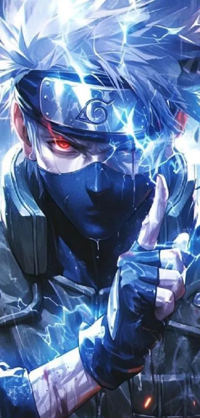Electric Anime Ninja Wallpaper - free download