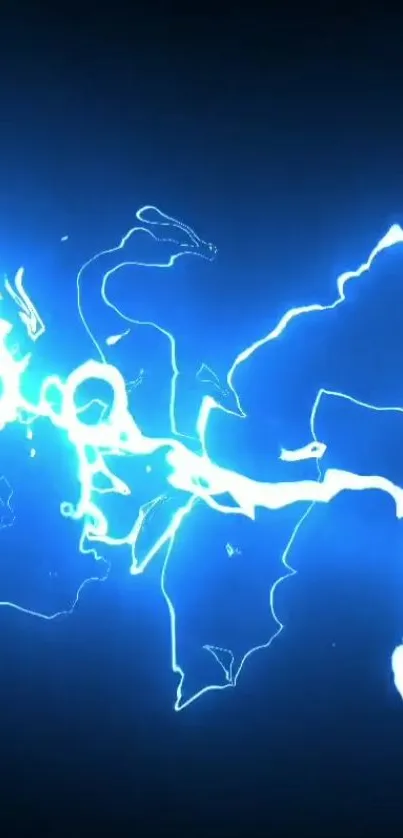 Electric Blue Energy Wallpaper - free download