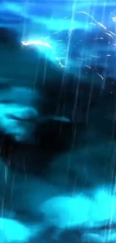 Electric Storm Blue Wallpaper - free download