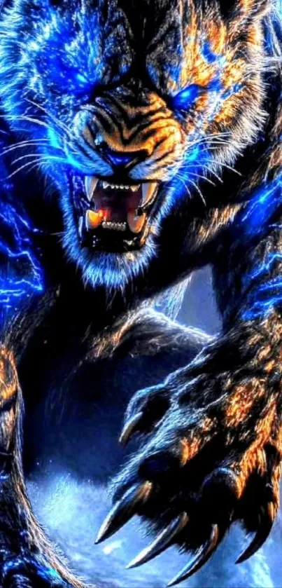 Electrifying Beast Mobile Wallpaper - free download
