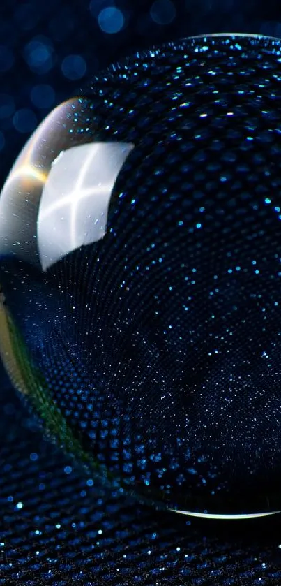 Elegant Blue Orb Wallpaper - free download