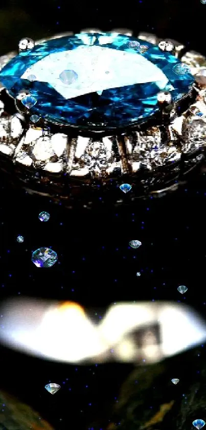 Elegant Blue Stone Ring Wallpaper - free download