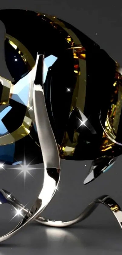 Elegant Crystal Fish Art - free download