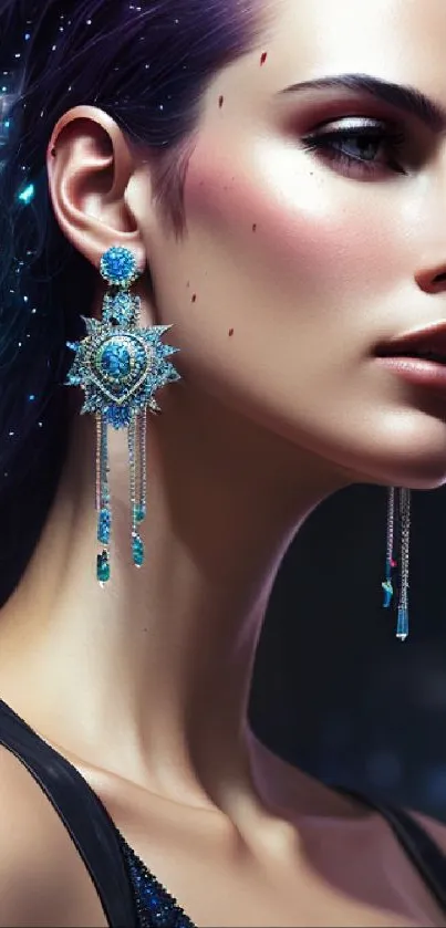 Elegant Fantasy Portrait Wallpaper - free download