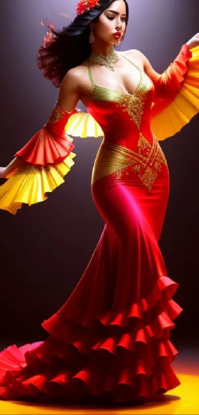 Elegant Flamenco Dance Wallpaper - free download