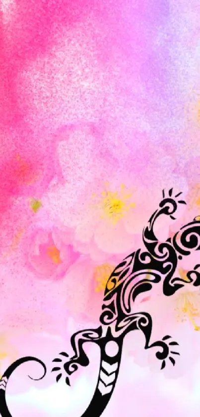 Elegant Floral Geometric Lizard - free download