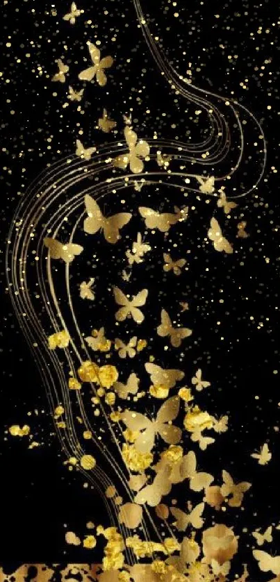 Elegant Gold Butterfly Design - free download