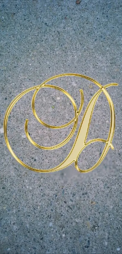Elegant Gold Initial Wallpaper - free download