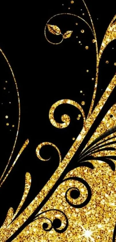 Elegant Gold Pattern Wallpaper - free download