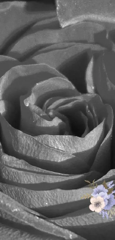 Elegant Gray Rose Wallpaper - free download