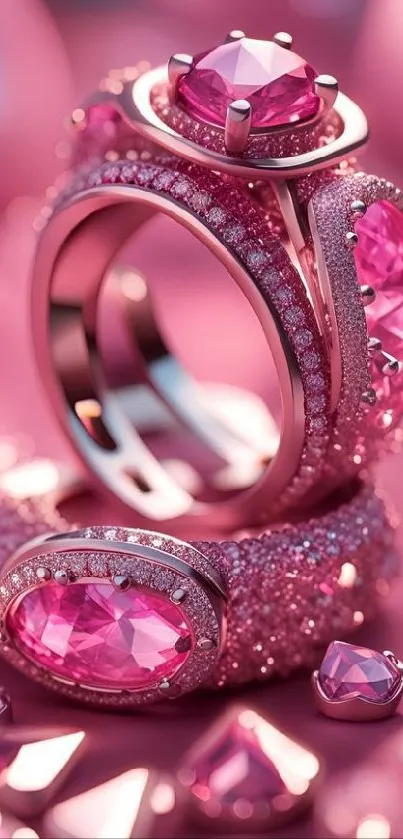 Elegant Pink Gemstone Rings - free download