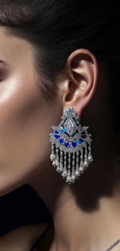 Elegant Jewel-Studded Portrait - free download