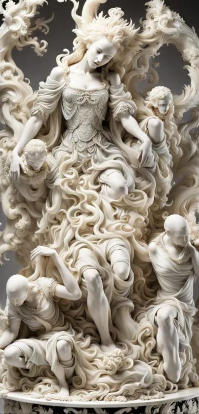 Elegant Marble Sculpture Wallpaper - free download