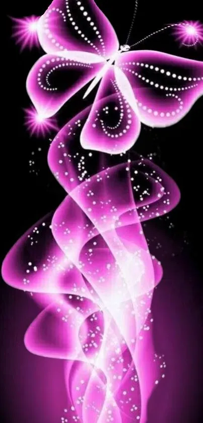 Elegant Pink Butterfly Design - free download